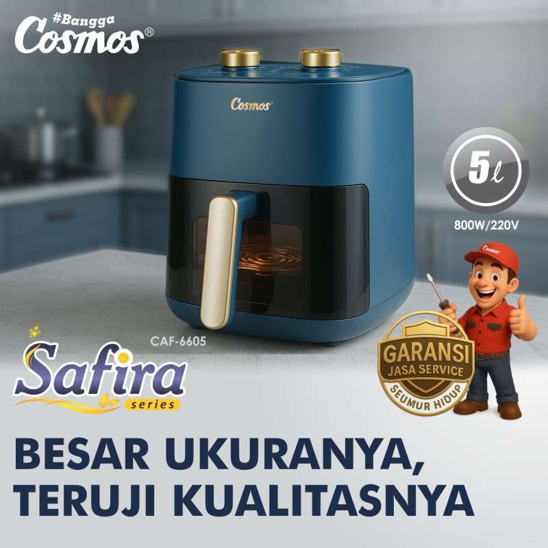 Air Fryer Cosmos 5 Liter 🔥 - Gratis Perlindungan Oktober 2025
