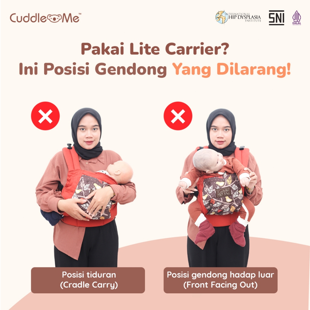 Promo SSC Gendongan Bayi Depan Belakang Cuddleme Lite Carrier Motif ...
