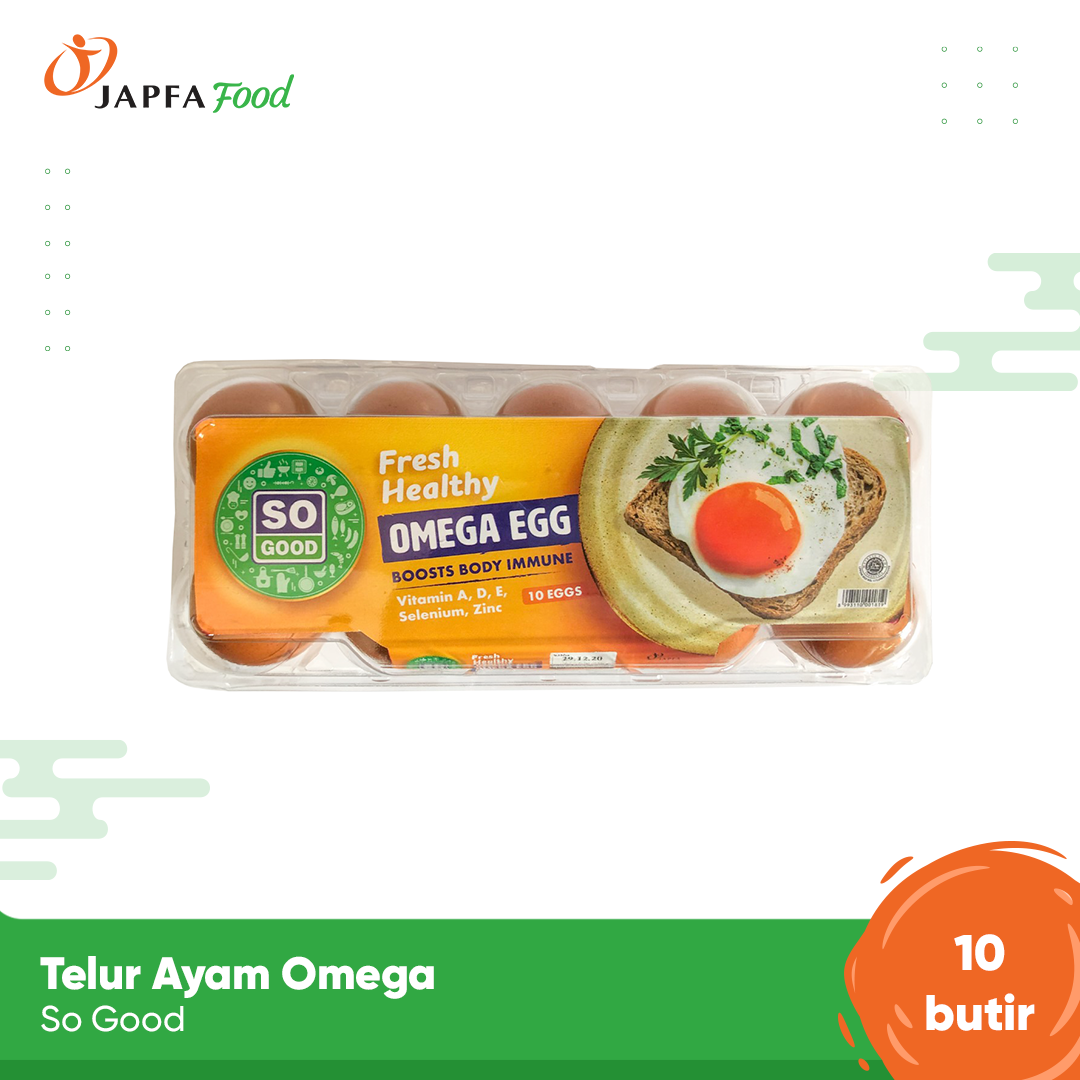 Promo So Good Telur Ayam Omega / Fresh Healthy Omega Egg - 10 Butir ...