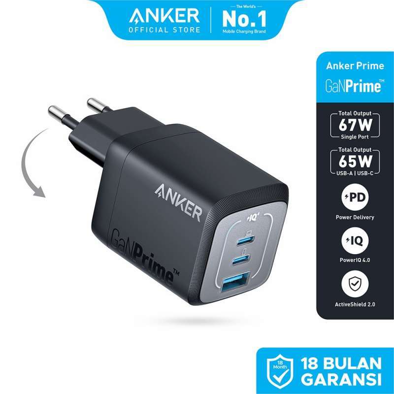 Promo Wall Charger Anker Ganprime 67w - A2669 Diskon 63% Di Seller ...