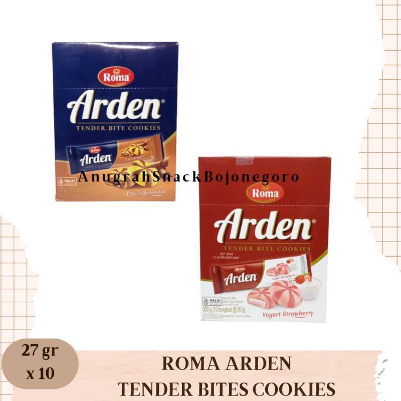 Jual Roma Arden Tender Bite Cookies Box 27gr X 10 - Choco Splendid Di ...