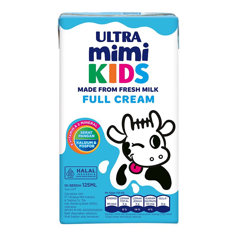 Jual ULTRA Mimi Kids Susu UHT Full Cream 125 ml di Seller Alfamidi ...