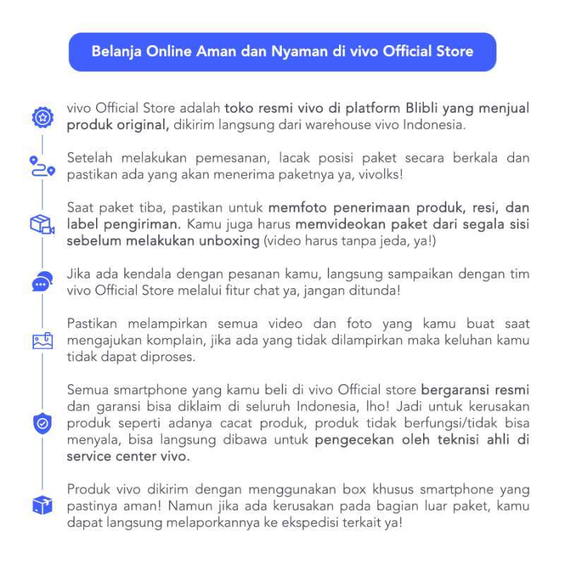 Jual Vivo Y03 (4+4/64) - Ip54 Tahan Air, 3 Tahun Proteksi Baterai, Layar Sunlight 90hz, Ai Dual ...