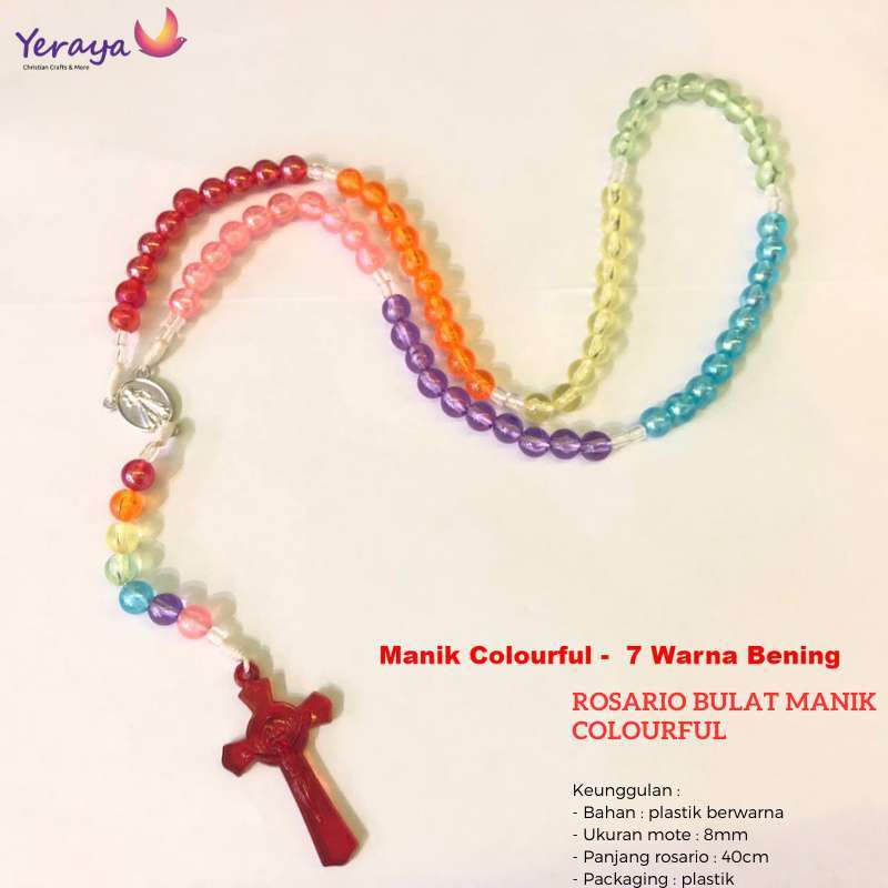 Jual Rosario Kayu 77 Kali Bapa Kami Kualitas Kalung Rosario Salib Katolik Devosi Doa Bapa Kami ...