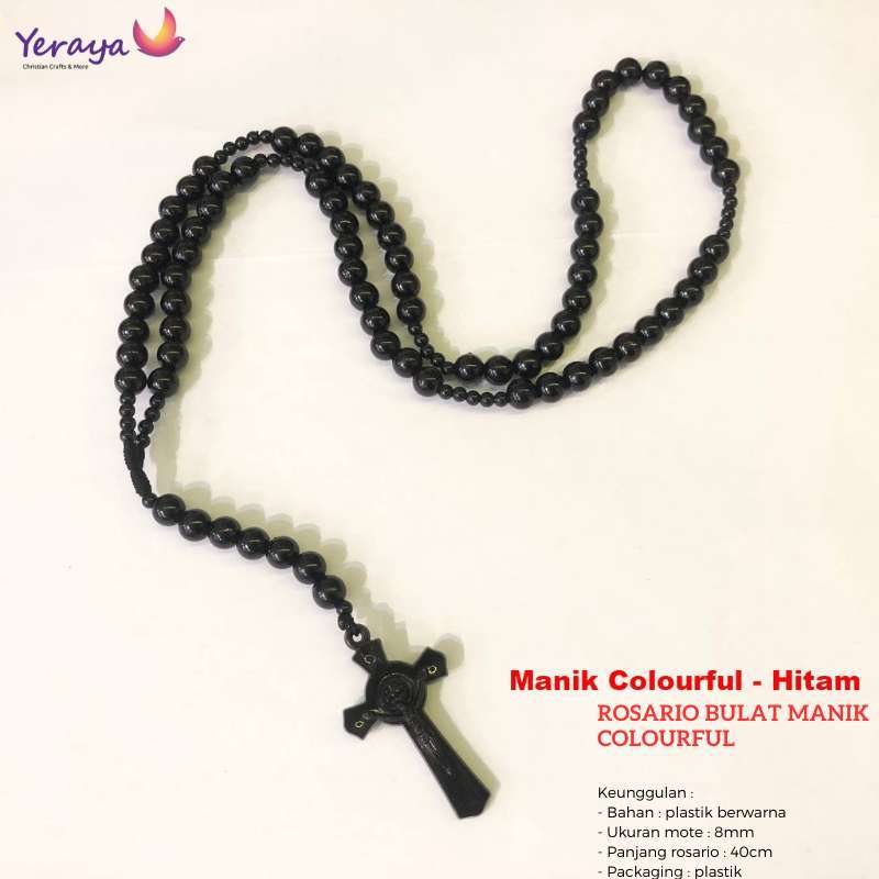 Jual Rosario Kayu 77 Kali Bapa Kami Kualitas Kalung Rosario Salib Katolik Devosi Doa Bapa Kami ...