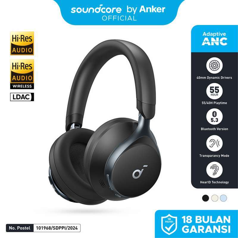 Promo Headphone Bluetooth Soundcore Space One - A3035 - White Diskon 45% Di Seller Soundcore By ...