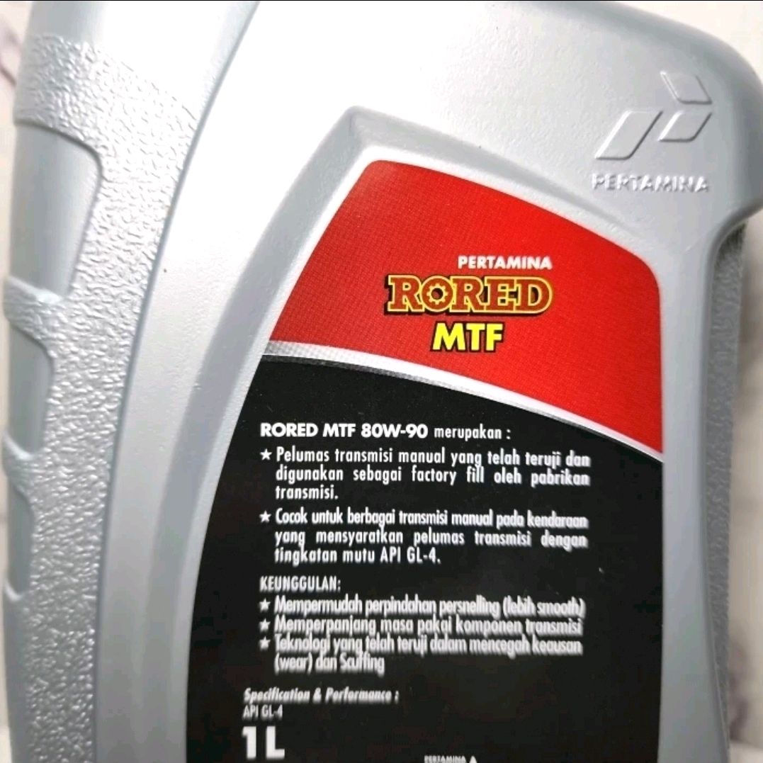 Jual Pertamina Rored Mtf 80w-90 Gl-4 1 Liter (oli Transmisi Manual ...