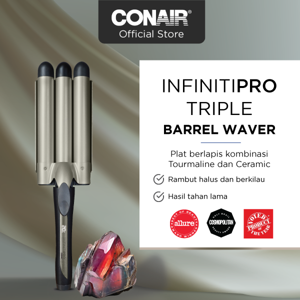 Promo Conair Catokan Gelombang Infinitipro Triple Barrel Waver Diskon ...
