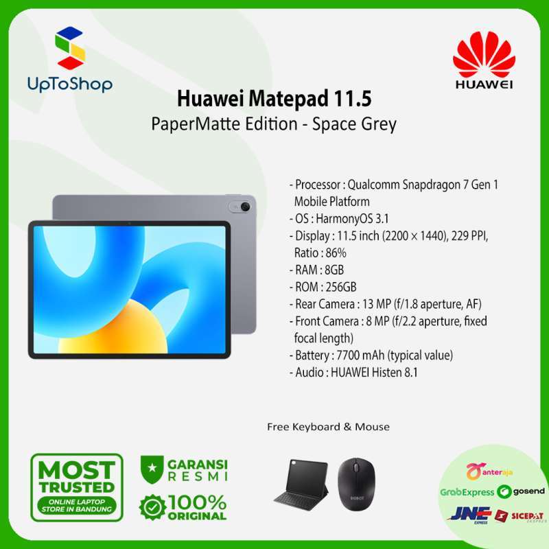 Promo Huawei Matepad 11.5 Papermatte Edition 8gb/256gb Diskon 44% Di ...