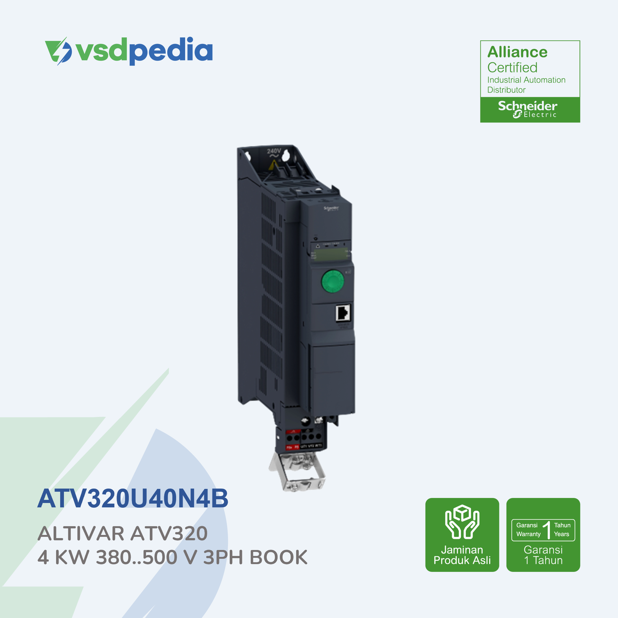 Jual Schneider Altivar Atv320 Variable Speed Drive 4kw 3p ...