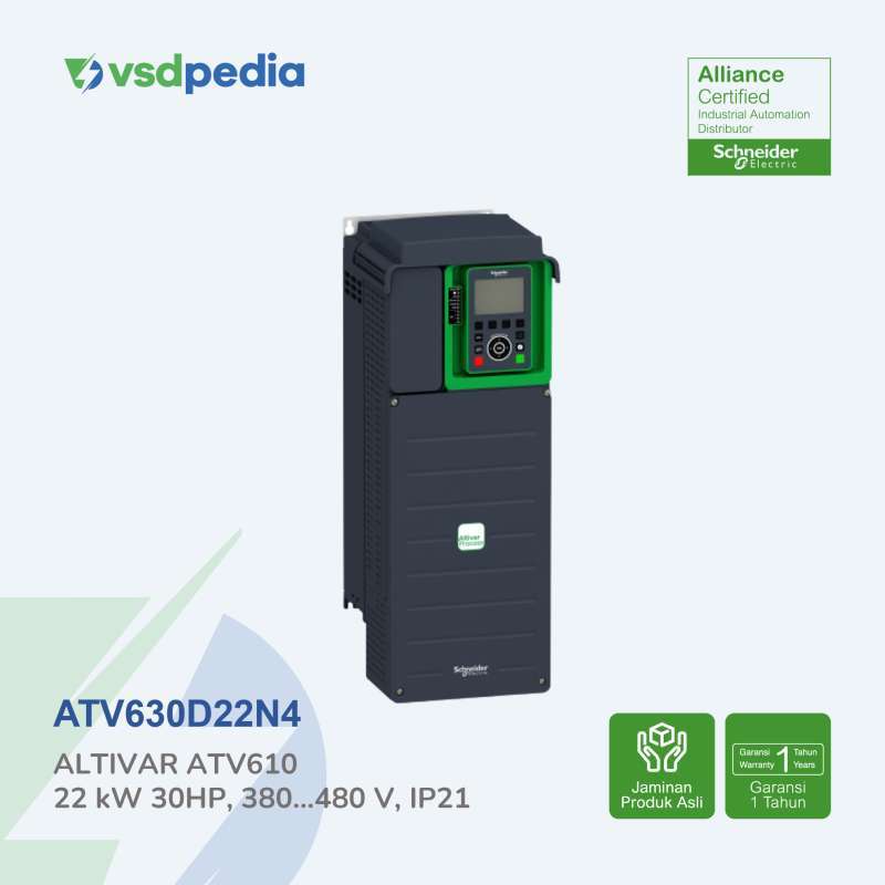 Promo Schneider Variable Speed Drive Atv630, 22kw Atv630d22n4 Diskon 50 ...