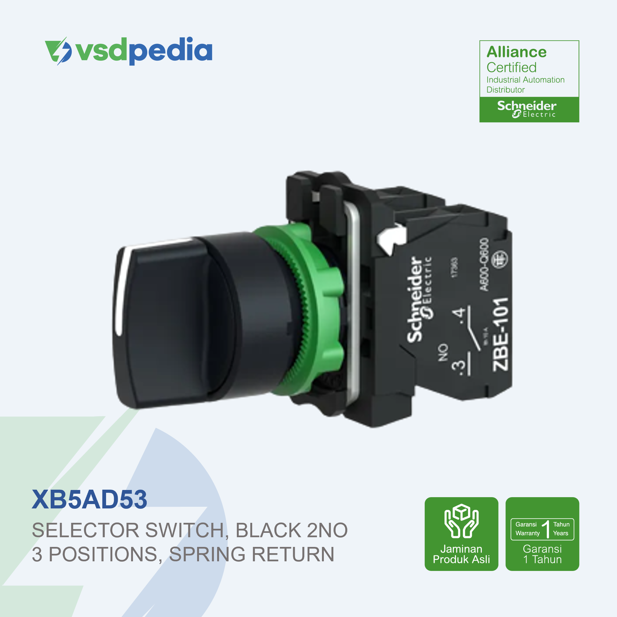 Jual SCHNEIDER SELECTOR SWITCH 3 POSISI XB5AD53 di Seller VSDPedia ...
