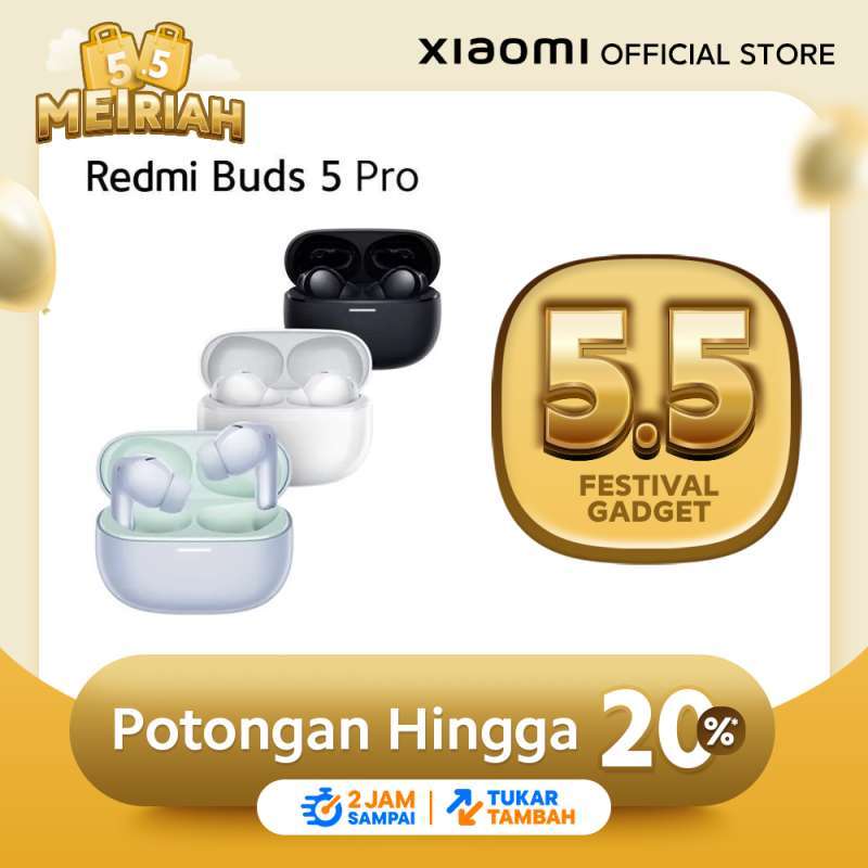 Jual Official Xiaomi Redmi Buds Pro Peredam Kebisingan Aktif Hingga Db Audio Resolusi