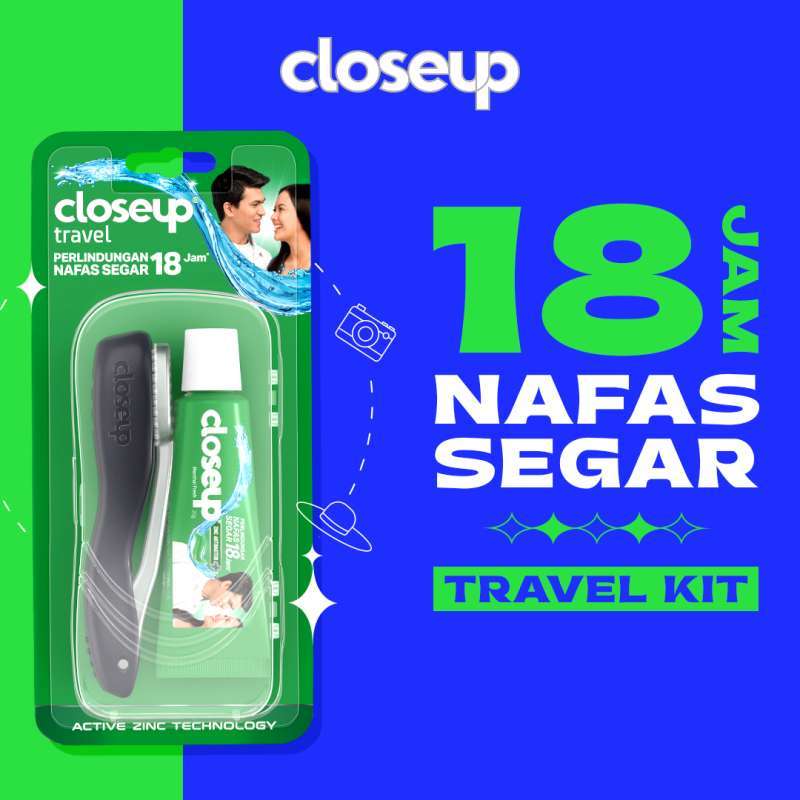Jual Closeup Sikat Gigi Lipat Travel [1 Pc + 20 G] Di Seller Unilever ...