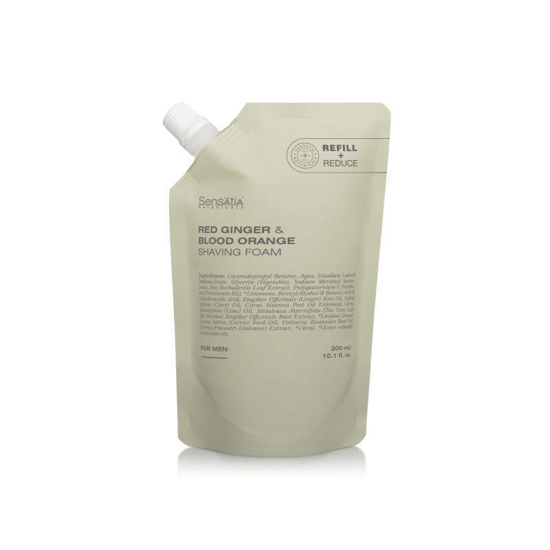 Jual [new] Sensatia Botanicals Red Ginger & Blood Orange Shaving Foam Refill - 300ml / 10.1 Fl ...