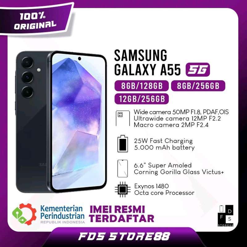 Promo Samsung Galaxy A55 5g 8/128 Gb 8/256 Gb 12/256 Gb Garansi Resmi Sein - 12/256gb Awesome ...