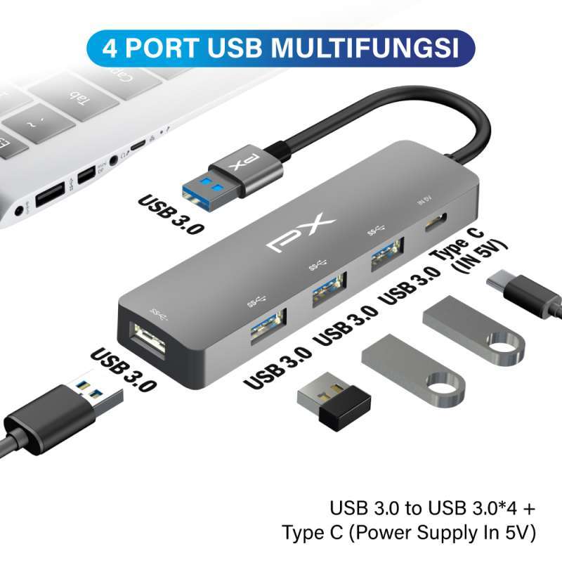 Promo Usb Hub Converter Usb Connector Adaptor Laptop In Px Uch S Diskon Di Seller