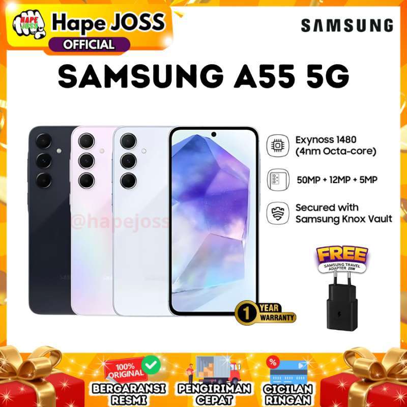 Promo Samsung Galaxy A55 5g 8/256gb Nfc - Lilac Diskon 10% Di Seller ...