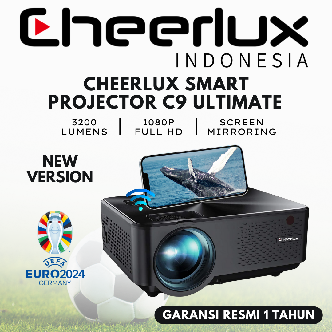 Promo Cheerlux Indonesia | Proyektor Cheerlux C9 Basic, Wifi, Dan Android Ultimate 3200 Lumens ...