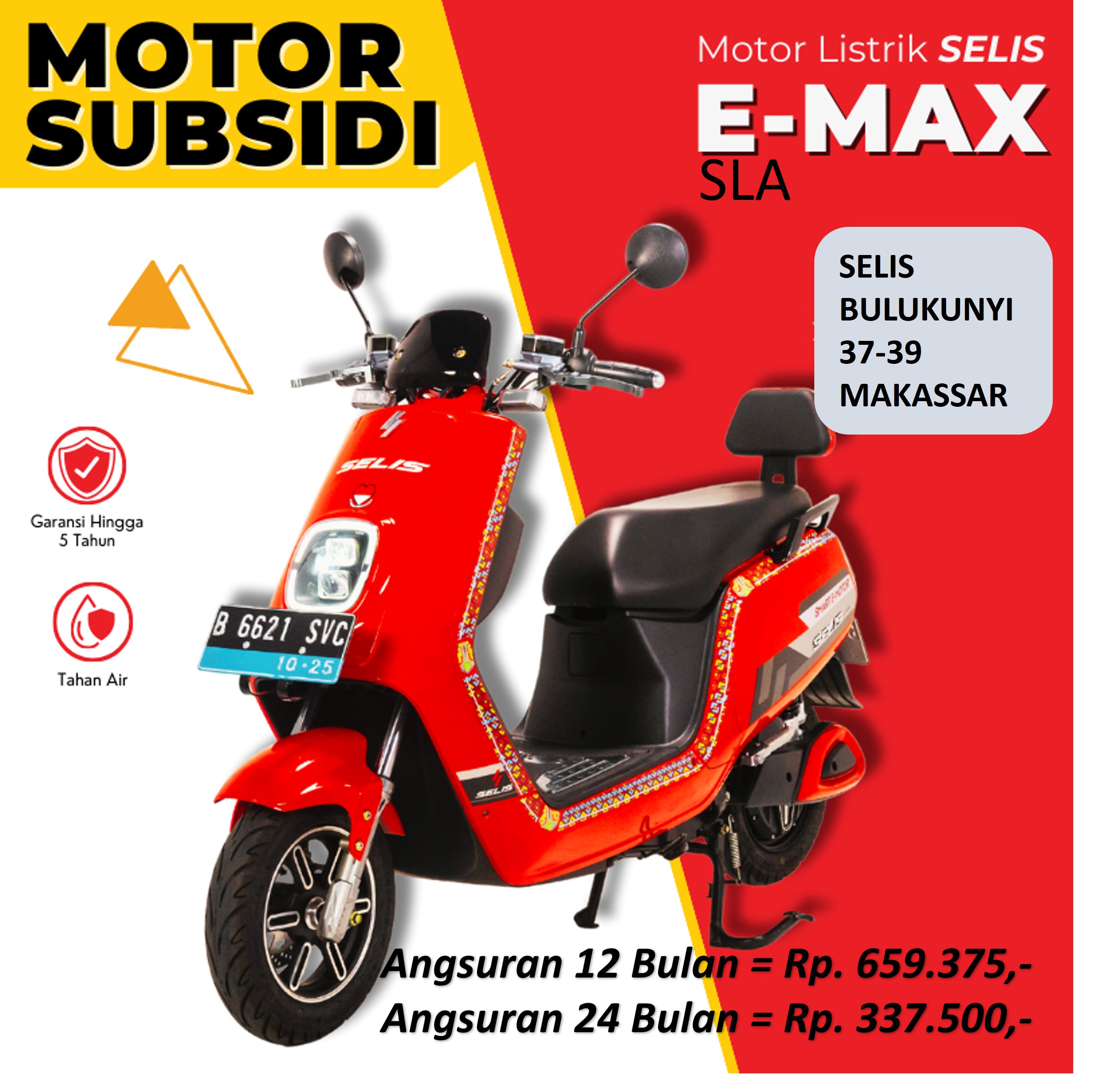 Jual Selis Emax Sla Di Seller Selis E-motor Makassar - Maricaya Baru ...