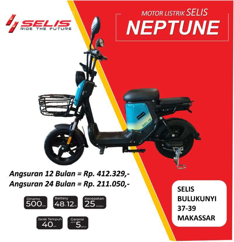 Jual Selis Neptune Sepeda Listrik Di Seller Selis E-motor Makassar ...