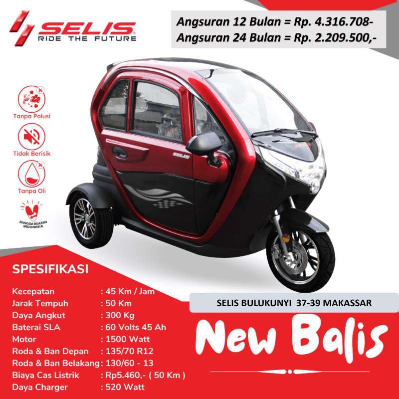 Jual Selis Balis Spv 3 Roda Di Seller Selis E-motor Makassar - Maricaya ...