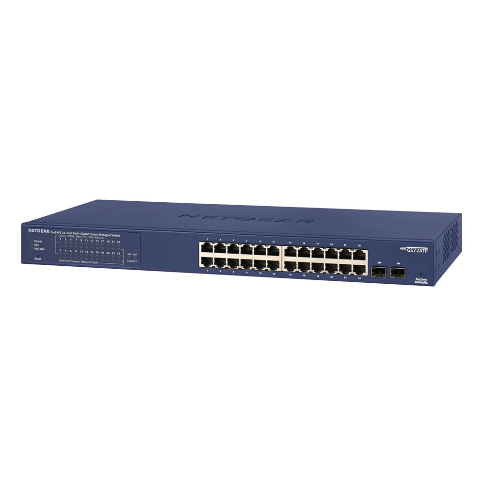 Jual Gs724tp 24 Port Gigabit Ethernet Poe+ Smart Switch With 2 Sfp ...