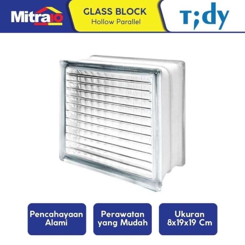 Jual Tidy Glass Block Hollow Parallel 8x19x19 Cm Di Seller Mitra10 ...