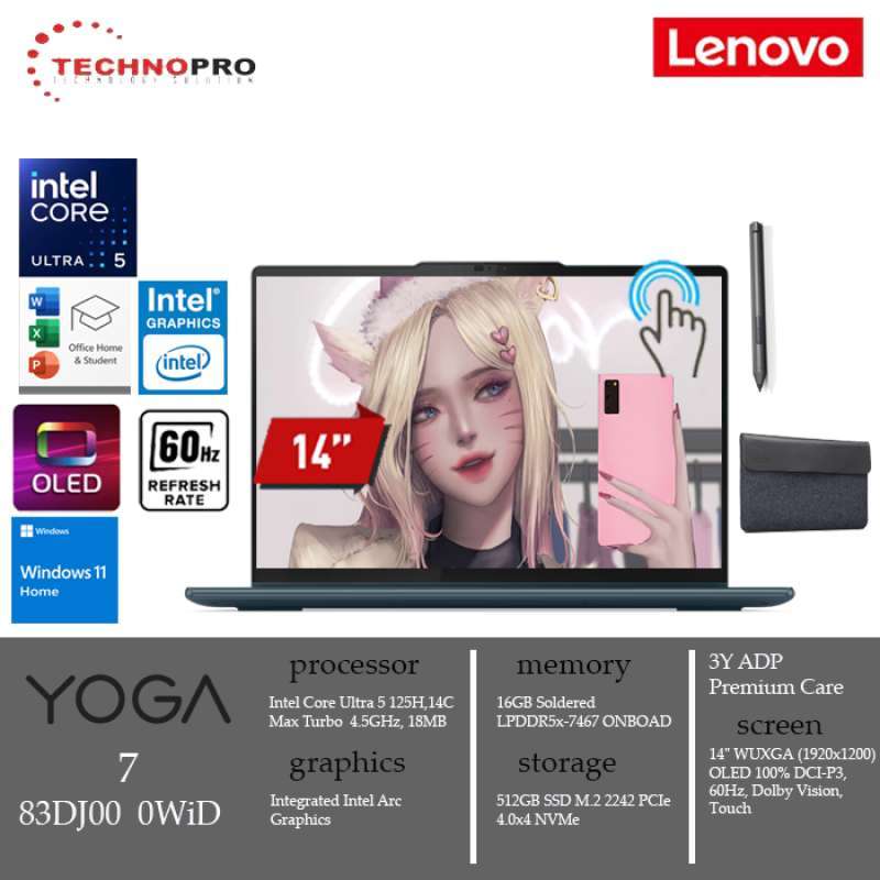 Promo Lenovo Yoga In Iml Wid Intel Core Ultra H Arc Gb Gb Ssd Windows