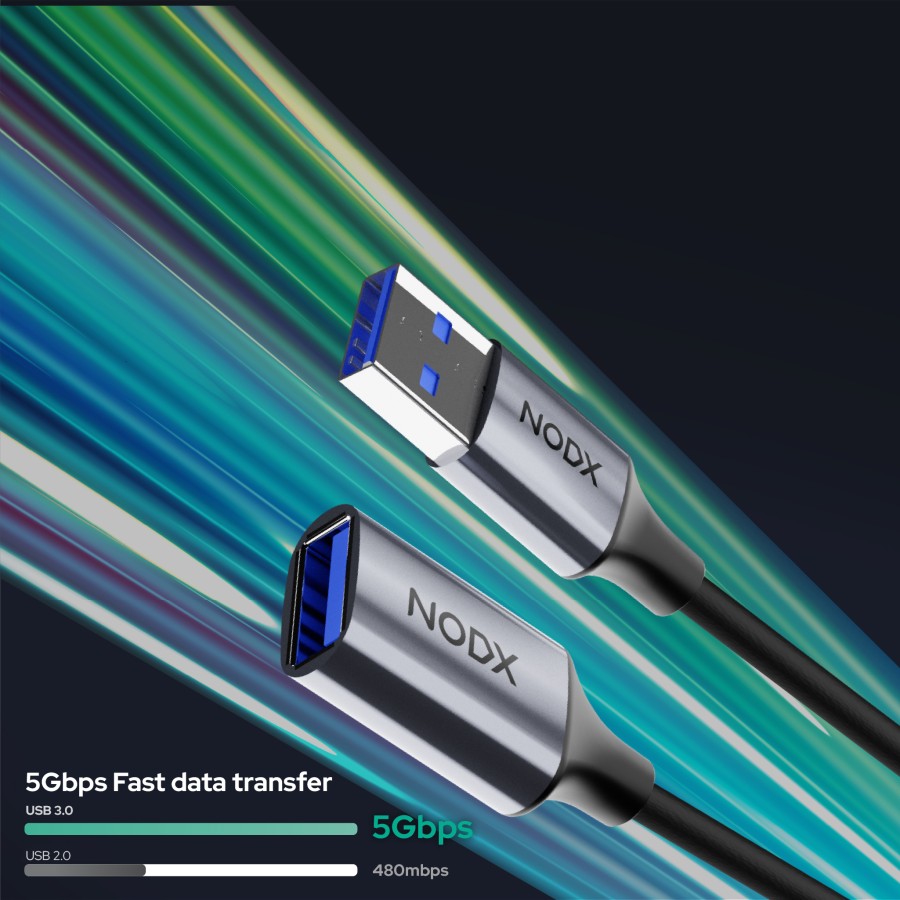 Promo Nodx Usb-a To Usb-a Extension Cable 3m (p01030) Diskon 54% Di ...