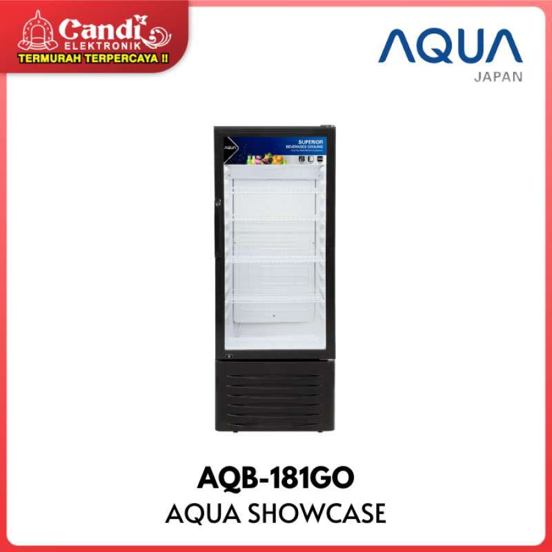 Promo Aqua Kulkas Showcase 165 Liter Cold Chain Aqb-181go Diskon 16% Di ...