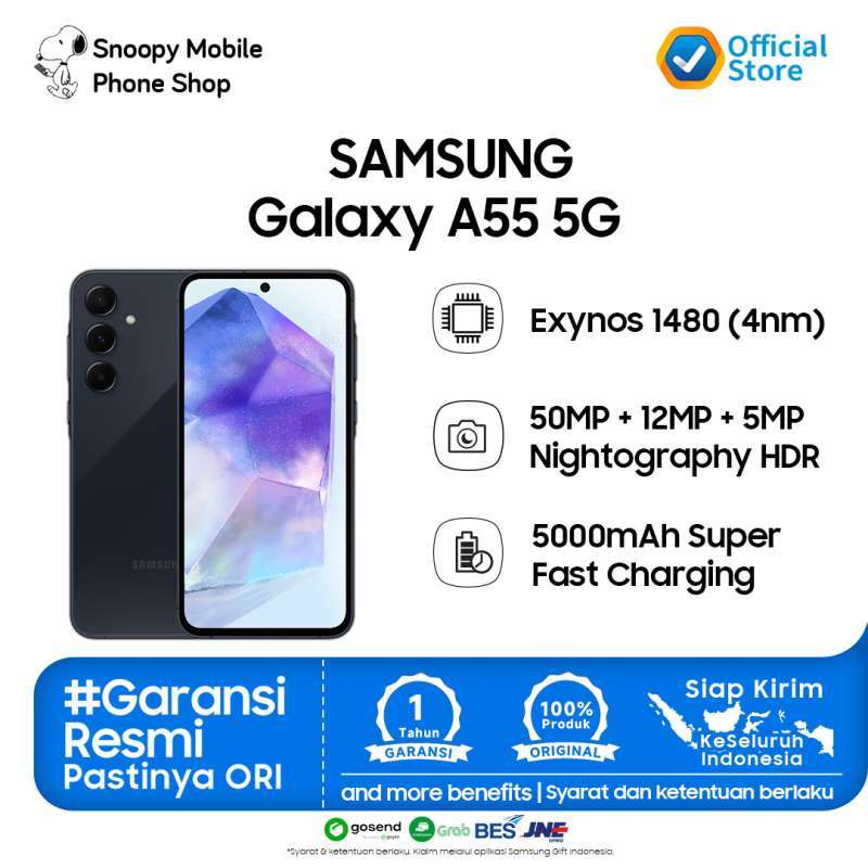 Promo Samsung Galaxy A55 5g 8/256gb - Garansi Resmi Diskon 5% Di Seller ...