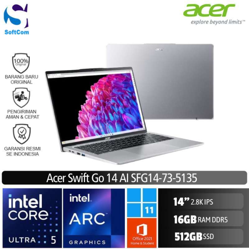 Jual Acer Swift Go 14 Sfg14 73 Original Murah - Harga Diskon April 2024 ...
