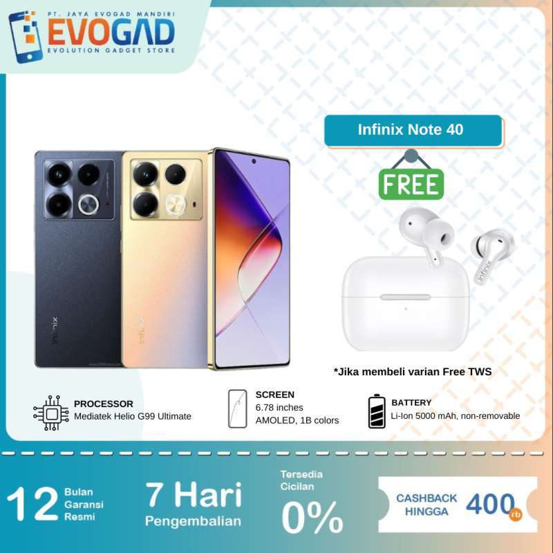 Promo Infinix Note 40 8/256gb, Mediatek Helio G99 Ultimate | Garansi ...