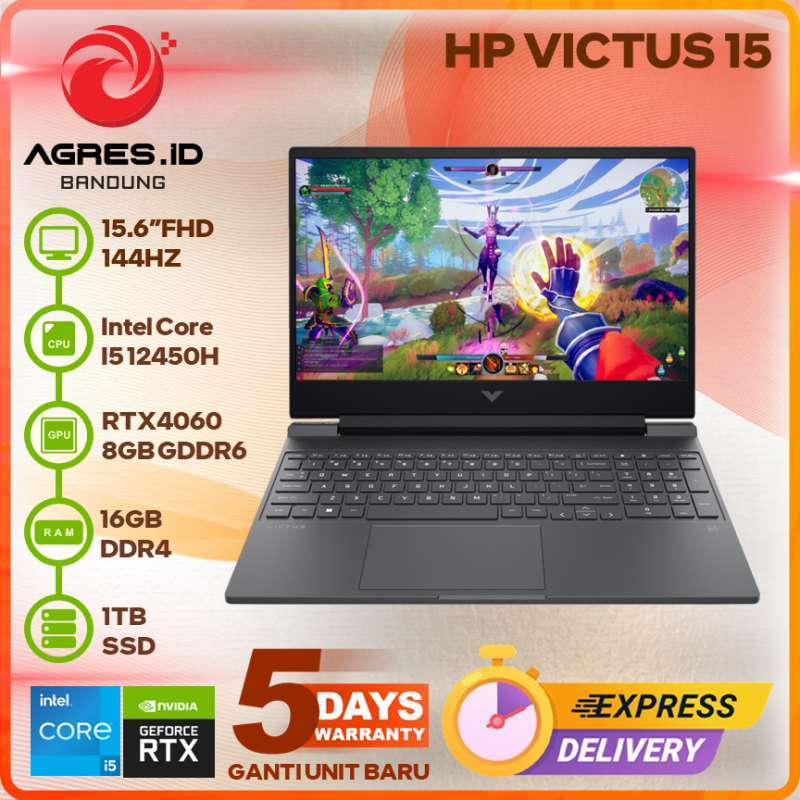 Jual Hp Victus 15 I5 12450h Rtx4060 16gb 1tb 15.6fhd Ips 144hz Di ...