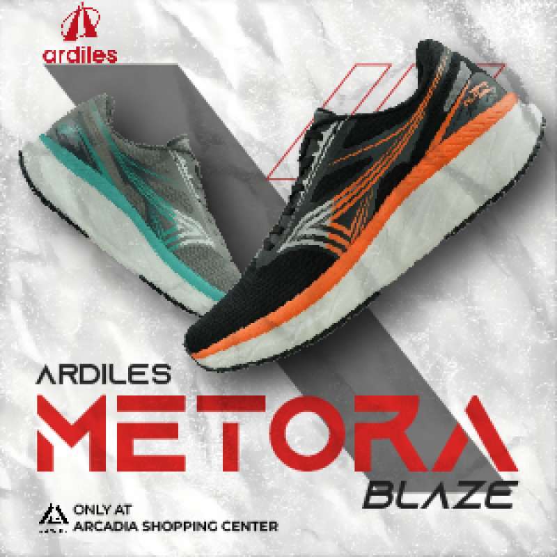 Promo Metora Blaze Ardiles Sepatu Running Ardiles Sepatu Lari Pria Orriginal - 39 Black/white ...