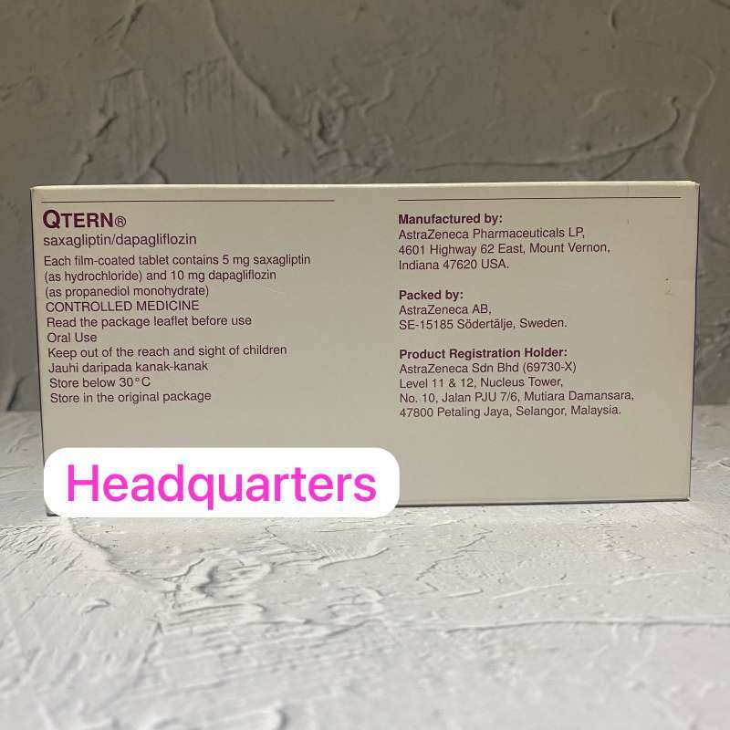 Promo Qtern 5/10 Mg Saxagliptin Or Dapagliflozin 28 Tablets Diskon 10% ...