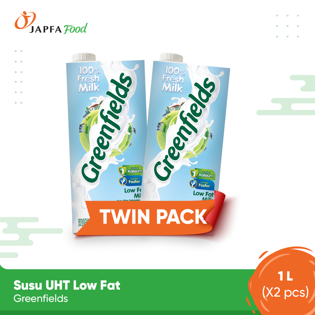 Promo Greenfields Susu UHT Low Fat / Susu Segar Rendah Lemak 1 L ...