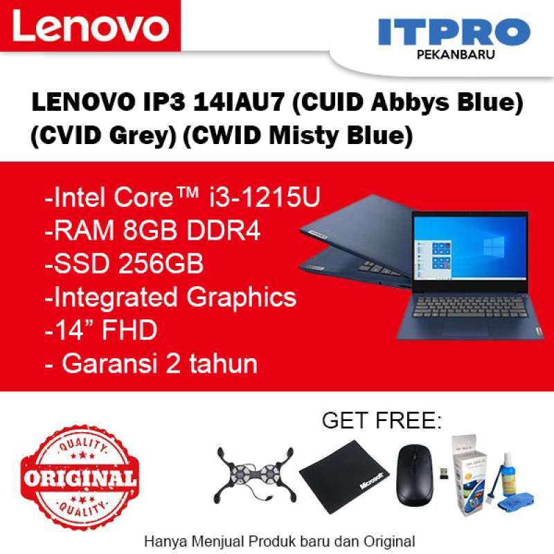 Jual Lenovo Ideapad Slim Iau Cuid Cvid Cwid Notebook Core I Gb Keyboard Backlight Di