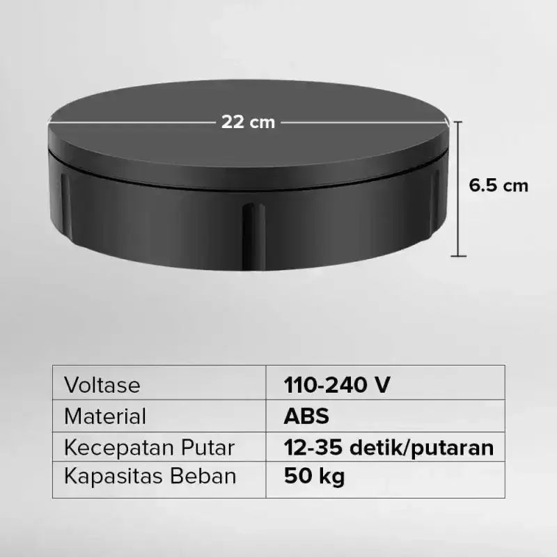 Jual Advicho Alas Putar Fotografi Rotating Display Stand With Remote ...