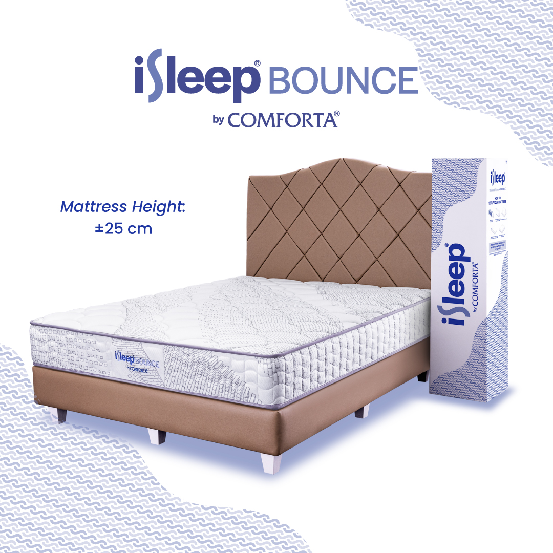 Promo Isleep Bounce By Comforta (bonnel) - Vacuumed Mattress Free ...