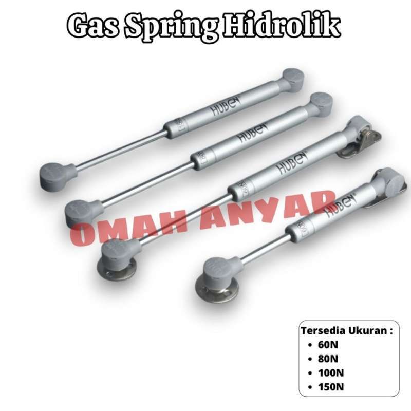 Jual 2 Pcs Gas Spring Huben Untuk Kitchen Set Berat 60n 80n 100n 150n ...
