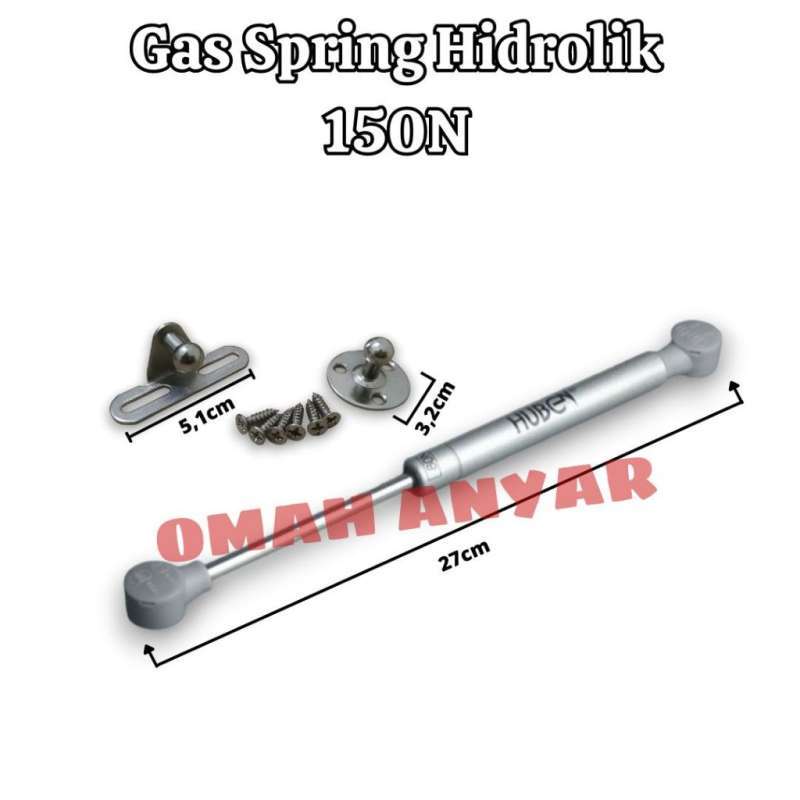Jual 2 Pcs Gas Spring Huben Untuk Kitchen Set Berat 60n 80n 100n 150n ...