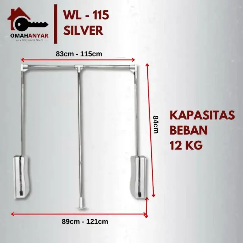 Jual Junior Lift Huben Untuk Gantungan Baju Tarik Lemari Wl-115, Wl-200 ...