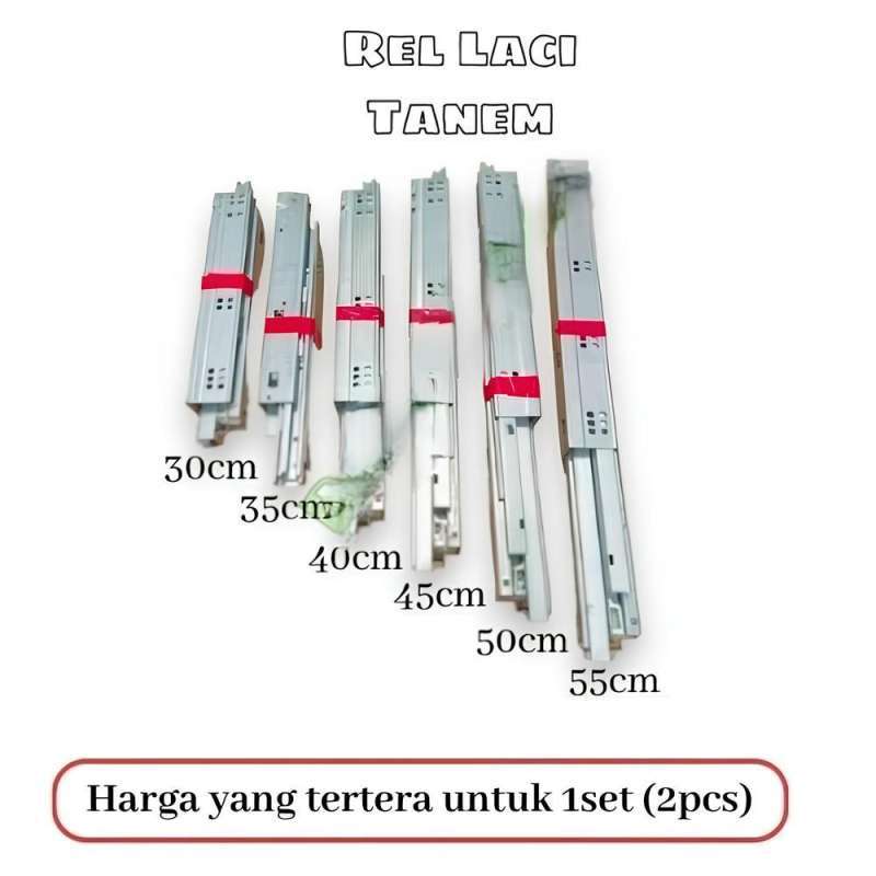 Jual Rel Laci Tanam Tanem Tandem Huben Soft Closing Td 26 Klip On Td 27 ...