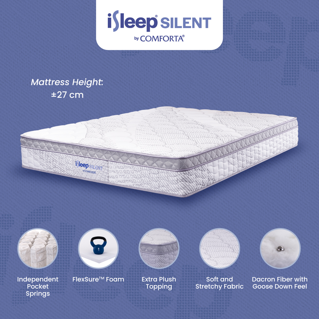 Promo Isleep Silent By Comforta (kasur Pocket) - Vacuumed Mattress Free ...
