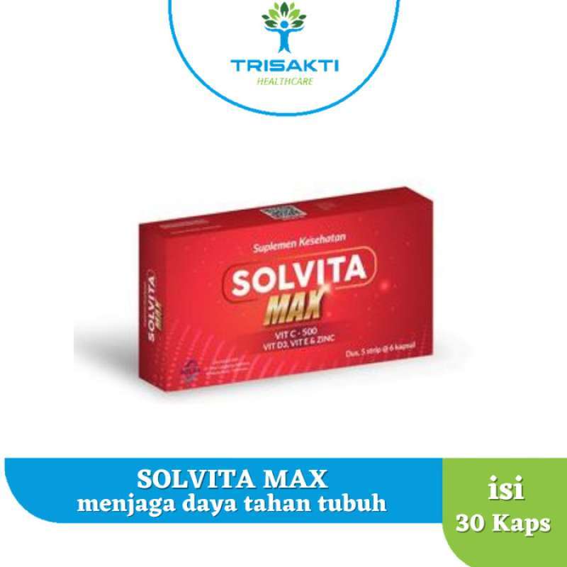 Jual Solvita Max Strip Isi 10 Kapsul Suplemen Kesehatan Vitamin C 500 ...