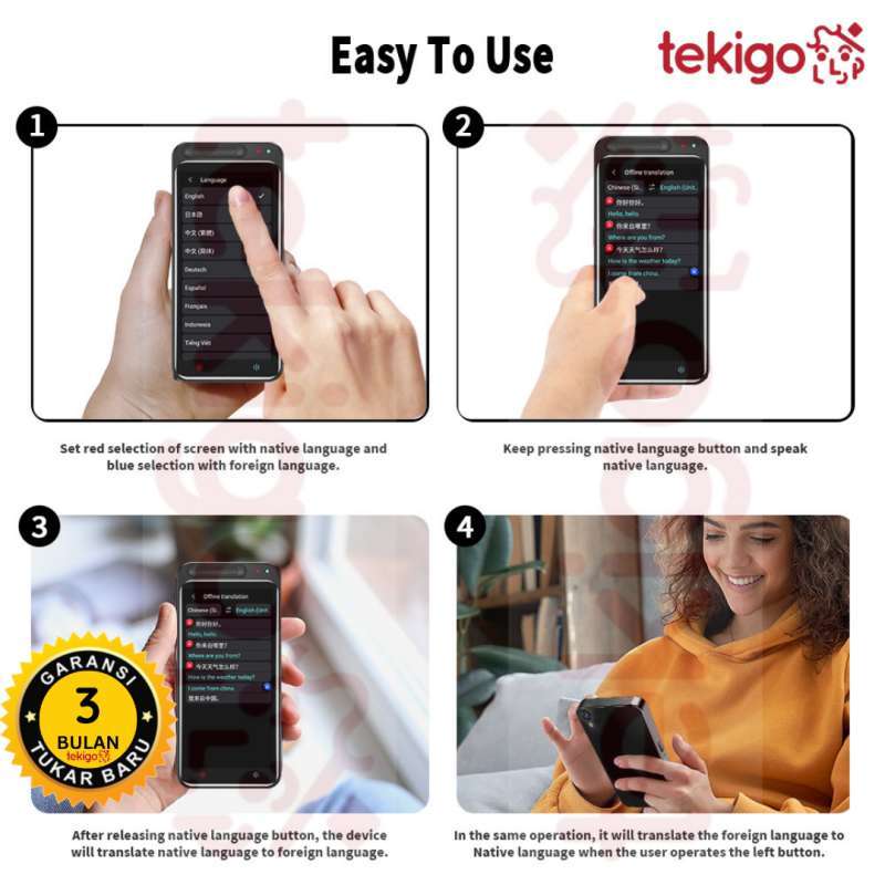 Jual Tekigo Smart Translator 138 Bahasa Ai Mesin Penerjemah Suara+foto ...