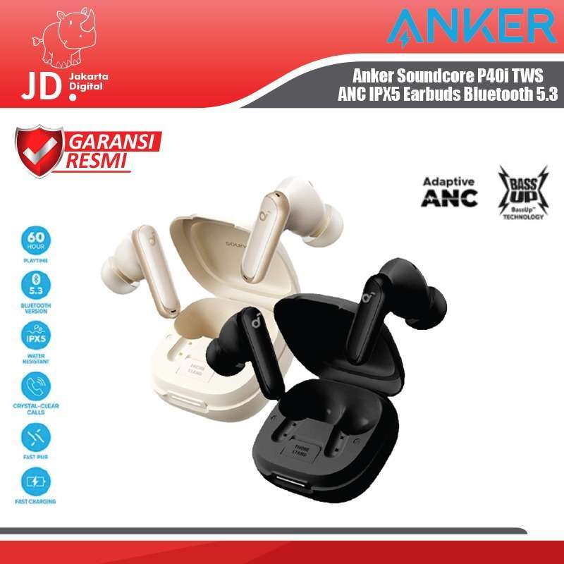 Promo Anker Soundcore P40i Tws Anc Ipx5 Earbuds Bluetooth 5.3 - Resmi ...