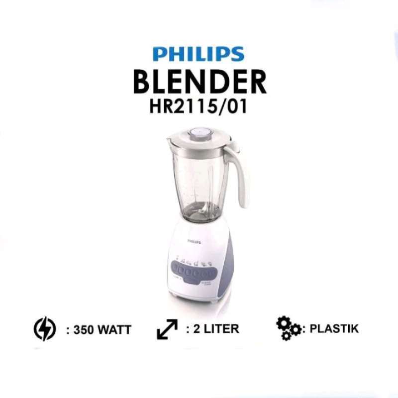 Jual Philips Hr 2115 01 Blender Plastik 2 Liter Tanpa Gelas Bumbu Bonus ...
